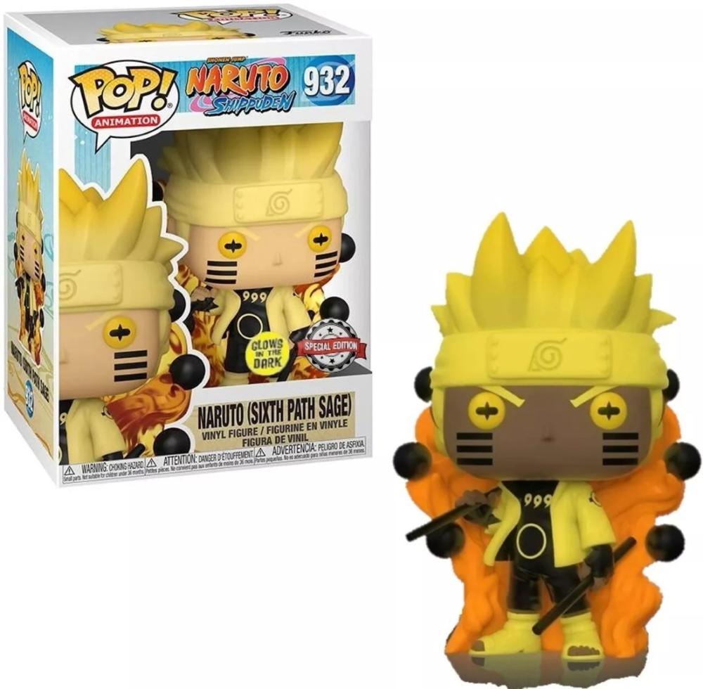 Pop Naruto Shippuden 932 Naruto (Sixth Path Sage) Glows In The Dark Sp ...